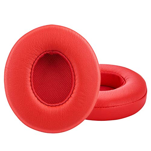 Professional Replacement Ear Pads for Beats Solo 2 & Solo 3 Wireless On-Ear Headphone/Soft Protein Leather/Noise Isolation Memory Foam/Strong Adhesive Tape/Cloud Like Comfort/Extra Durable