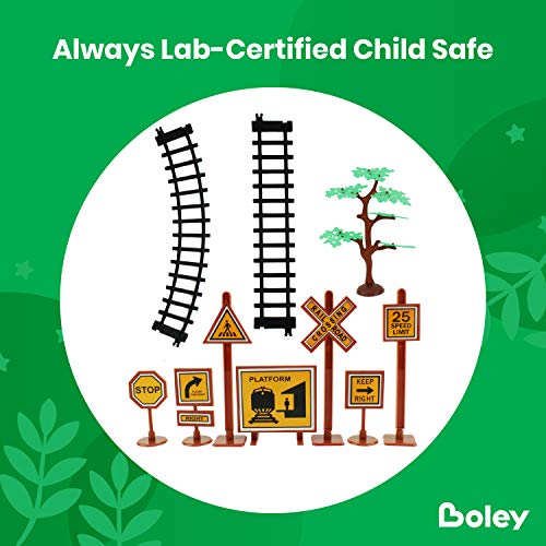 Boley Classic American Kids Train Set - 40 Pc Electric Train Toy and Track Set for Ages 3+