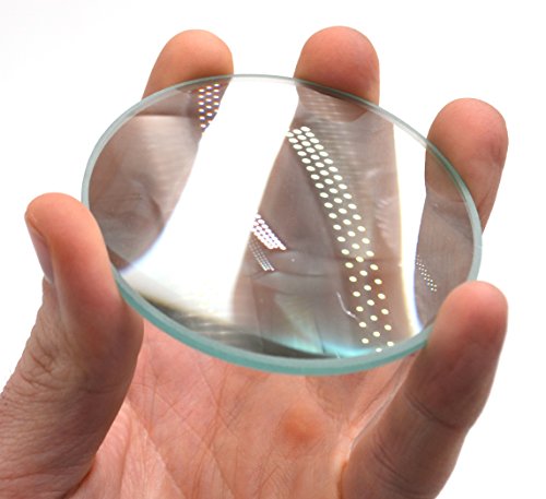 Double Convex Lens, 150mm Focal Length, 3" (75mm) Diameter - Spherical, Optically Worked Glass Lens - Ground Edges, Polished - Great for Physics Classrooms - Eisco Labs