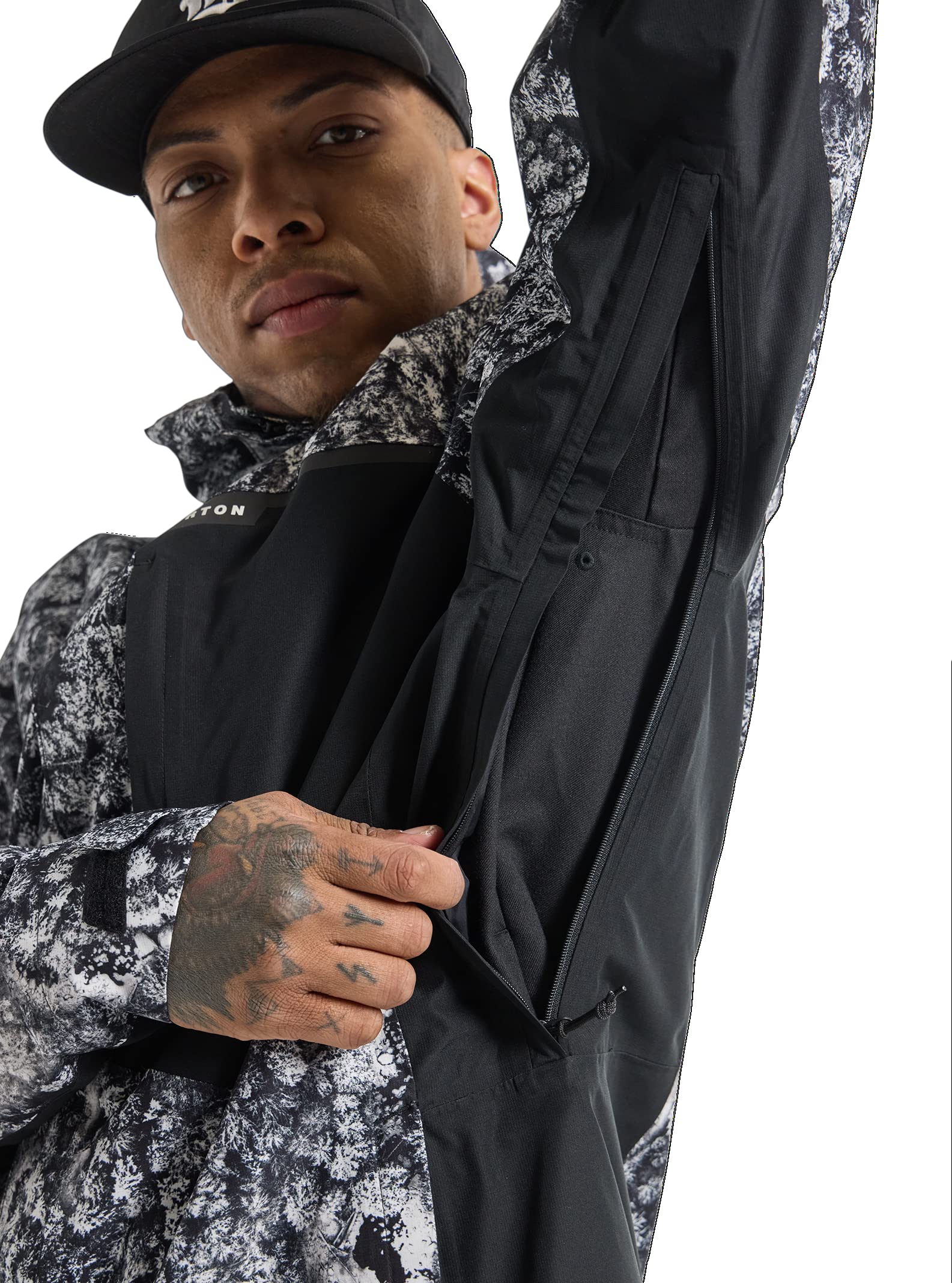 Burton Men's Standard Veridry 2L Rain Jacket, Aerial Pines/True Black, Large