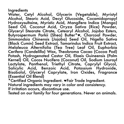 SheaMoisture African black soap bamboo charcoal body scrub exfoliate, 6 Ounce