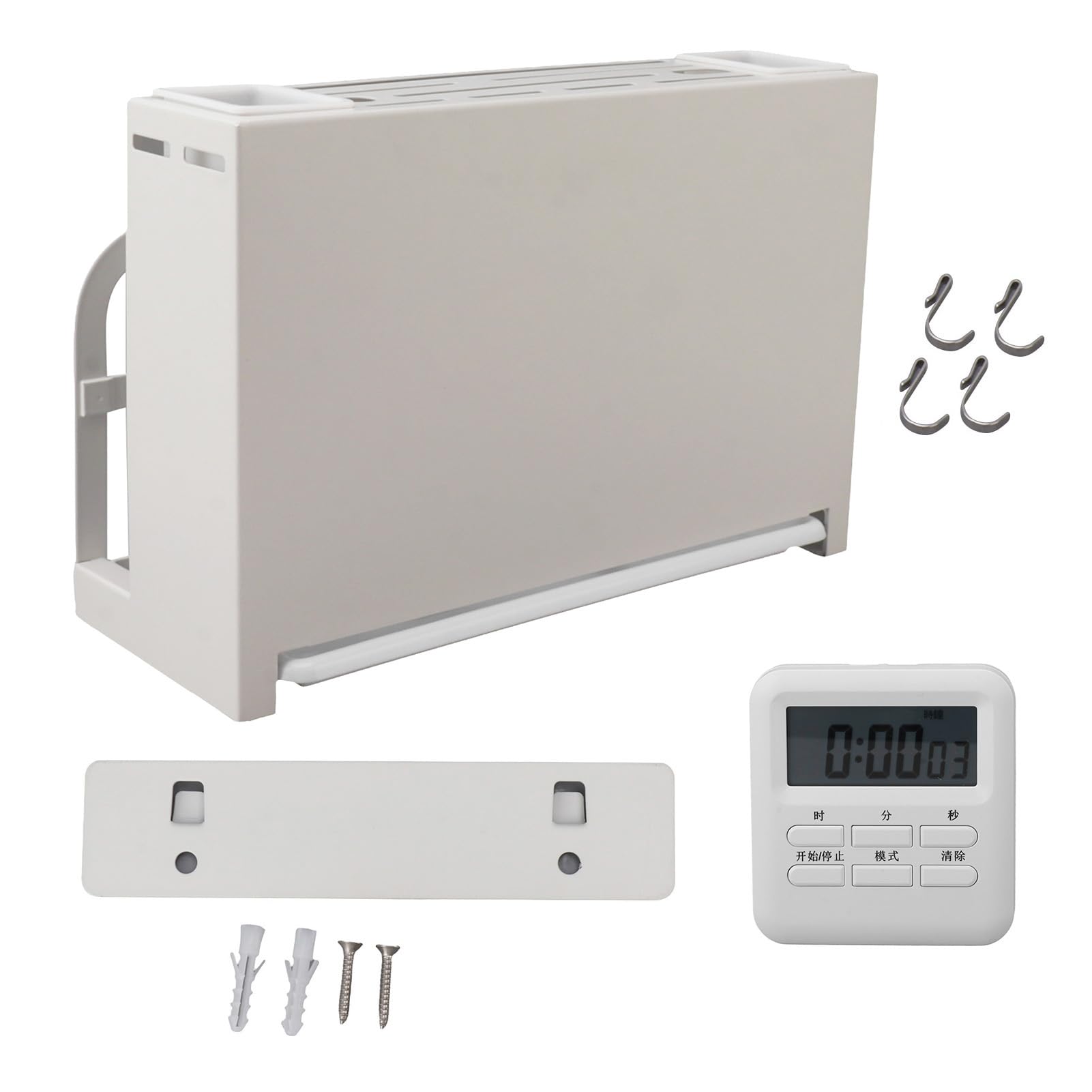 Universal Knife Block Holder with Slots for Scissors and Sharpening Rod Space Saver Knives Storage Stand Display without Knives Unique Slot Design to Blade