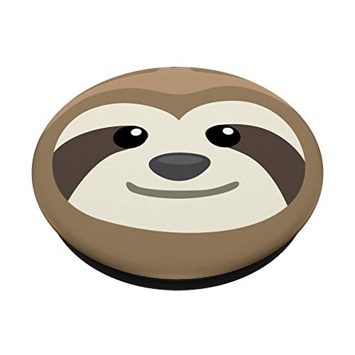 Lazy Funny Sleepy Sloth Face PopSockets PopGrip: Swappable Grip for Phones & Tablets