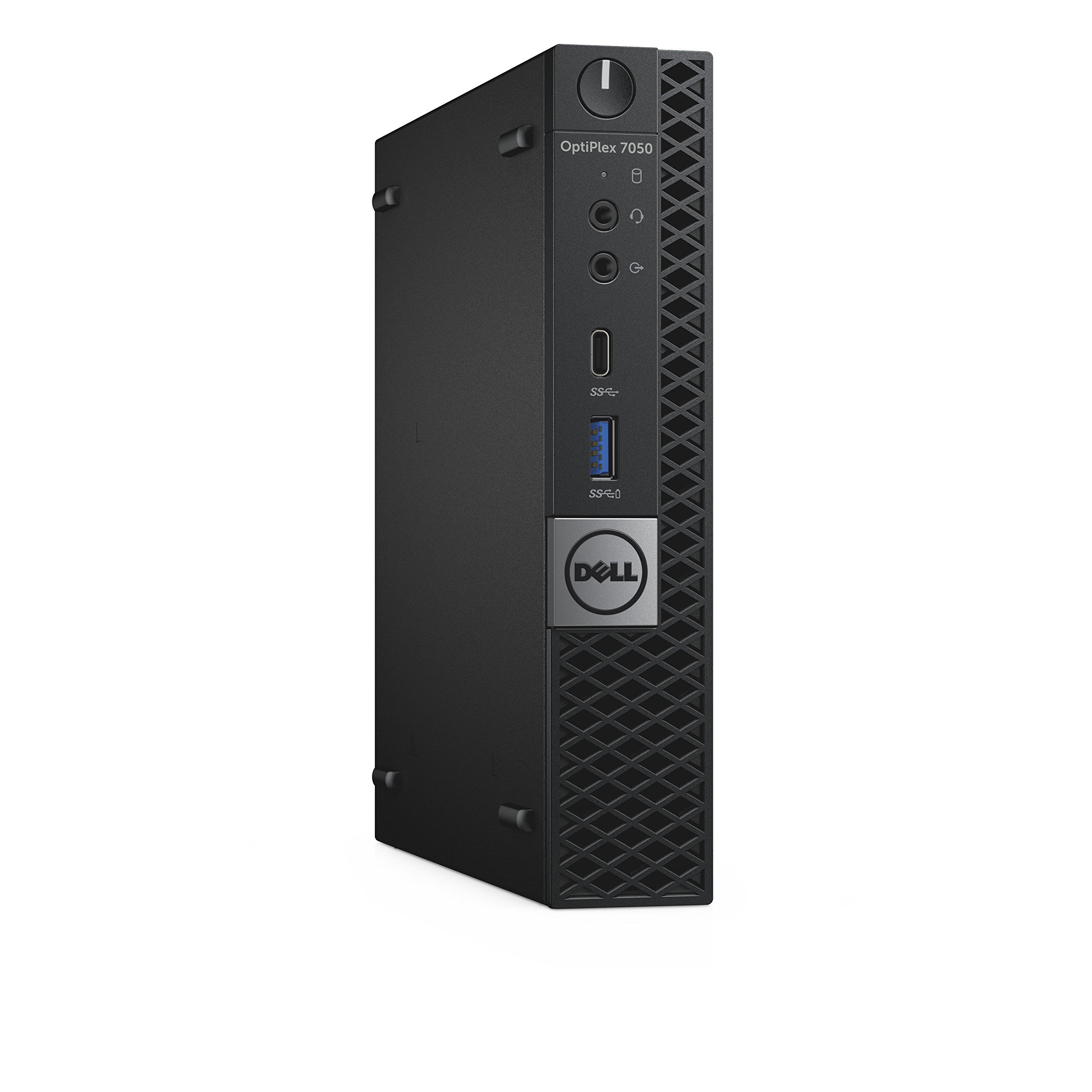 Dell OptiPlex 7050 Micro Form Factor Desktop Computer, Intel Core i7-7700T, 8GB DDR4, 256GB Solid State Drive, Windows 10 Pro (T6H1F) (Renewed)