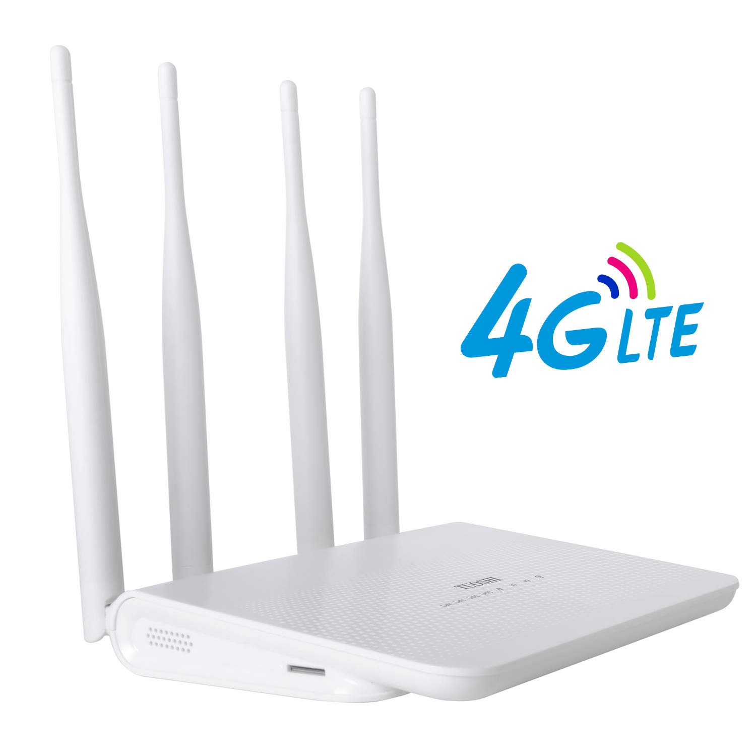 TUOSHI N300 WiFi Unlocked 4G LTE Modem Router with SIM Card Slot, 300Mbps WiFi, LTE Cat4, EC25-AF Qualcomm Chipset, 5dBi High Gain Antennas, Plug and Play, LT15F