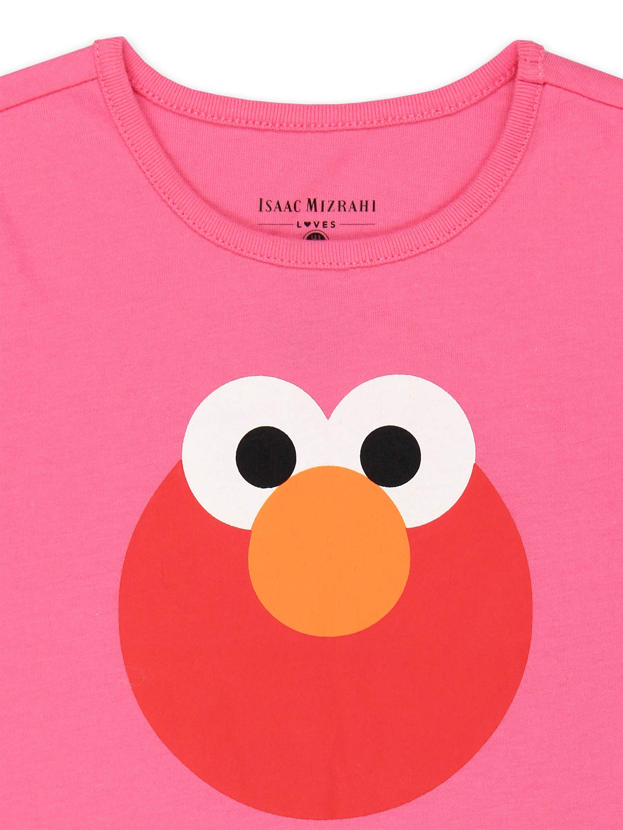 Isaac Mizrahi Loves Sesame Street Elmo Toddler Baby Long Sleeve T-Shirt Tee (2T, Pink)