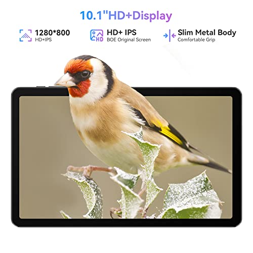 Blackview Tablet Android 12 Tab 8 WiFi Tablets 10.1 Inch 7GB(4+3 Expand) RAM+64GB/1TB ROM Quad Core Processor 6580mAh 1280×800 HD+IPS Display 13MP+8MP Daul Camera WiFi 6 BT 5.0 GMS Gray