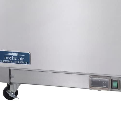 Arctic Air AUC27F 27" Single Door Work Top Undercounter Freezer, 6.5 Cubic Feet, Stainless Steel, 115v
