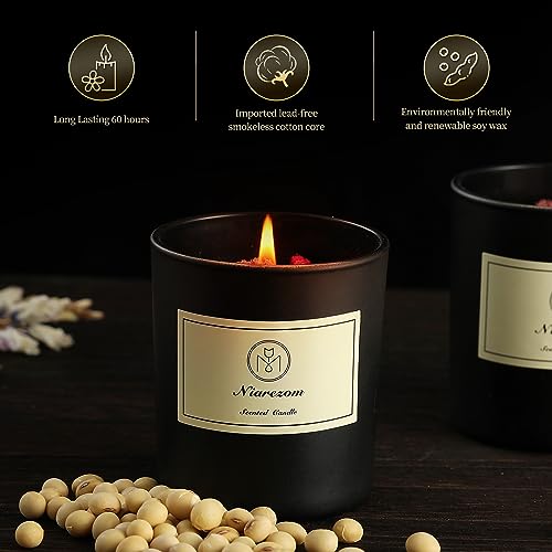 Candles for Home Scented,Highly Scented Candles14% Essential Oil,Natural Soy Wax Candle Stress Relief and Relax for Home & Bedroom ,Candles Gift for Women ,Summer Gardenia Scented Candles