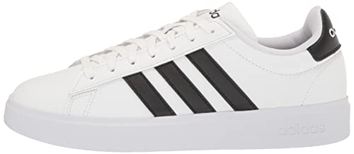 adidas Men's Grand Court 2.0 Tennis Shoe, FTWR White/Core Black/FTWR White, 9.5