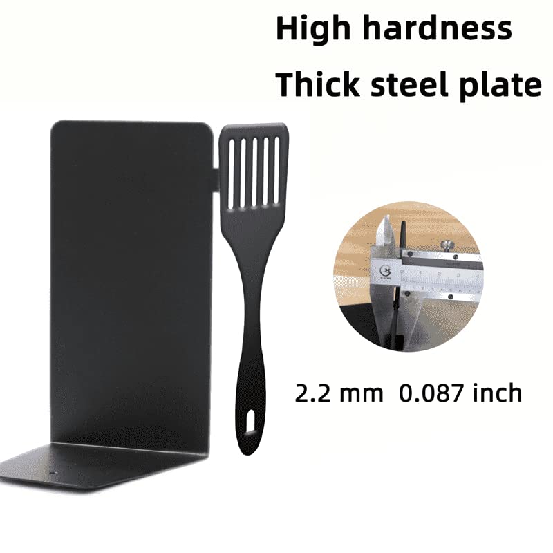 Book Ends to Hold Books,sagrynfp A Black bookend, Kitchen bookends That are Larger in Size,Bookends Decorative Unique,Cool Bookends,Bookends for Heavy Books,bookend Shape of an L
