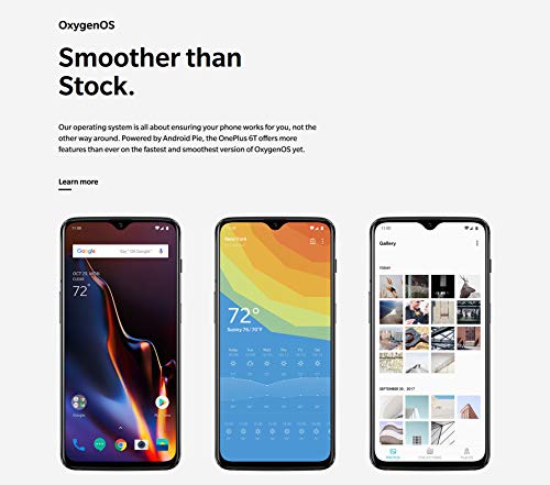 OnePlus 6T A6013 128GB Storage + 8GB Memory T-Mobile and GSM + Verizon Unlocked 6.41 inch AMOLED Display Android 9 - Mirror Black US Version