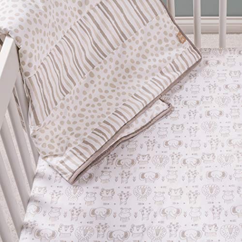 Trend Lab Sidney 3 Piece Crib Bedding Set, Can Be Used As A Blanket Or A Playmat for Tummy Time, Includes Quilt, Fitted Crib Sheet and Skirt