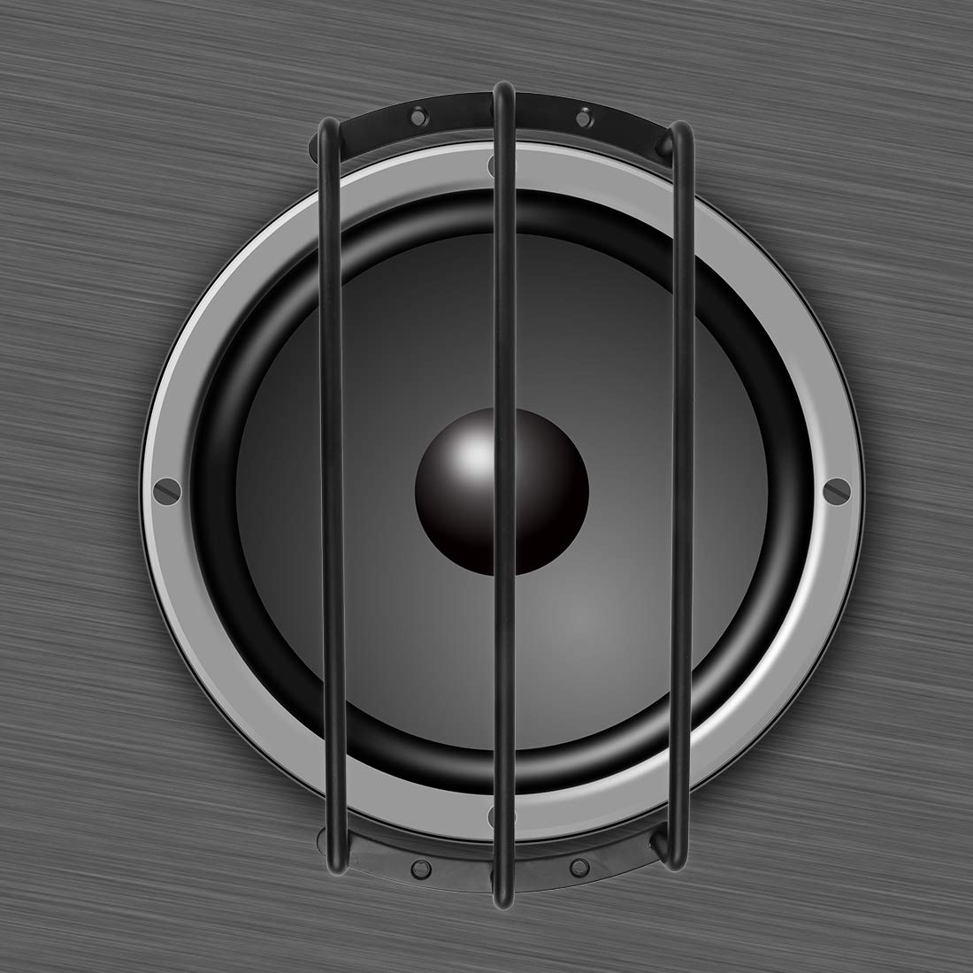 X AUTOHAUX 2pcs 10 Inch Metal Auto Car Bar Grille Speaker Subwoofer Grill Cover Protector