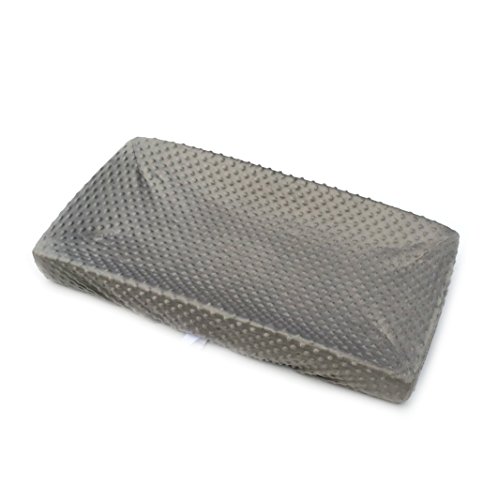 Changing Pad Cover for 4-Sided Changing Pad - Bubble Dot Minky Fabric - Made in USA (CP 3)