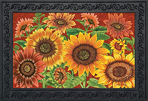 Briarwood Lane Colorful Sunflowers Fall Doormat Welcome Autumn Floral Indoor Outdoor 30" x 18"