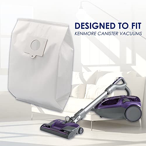 6 Pack Canister Vacuum Cleaner Dust Bag for Kenmore Type Q/C 5055,50557,50558,200 400 600 700 800 series Bag