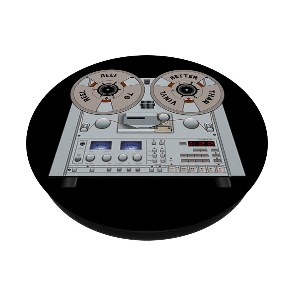 Reel to Reel Tape Recorder is Better Than Vinyl PopSockets Standard PopGrip