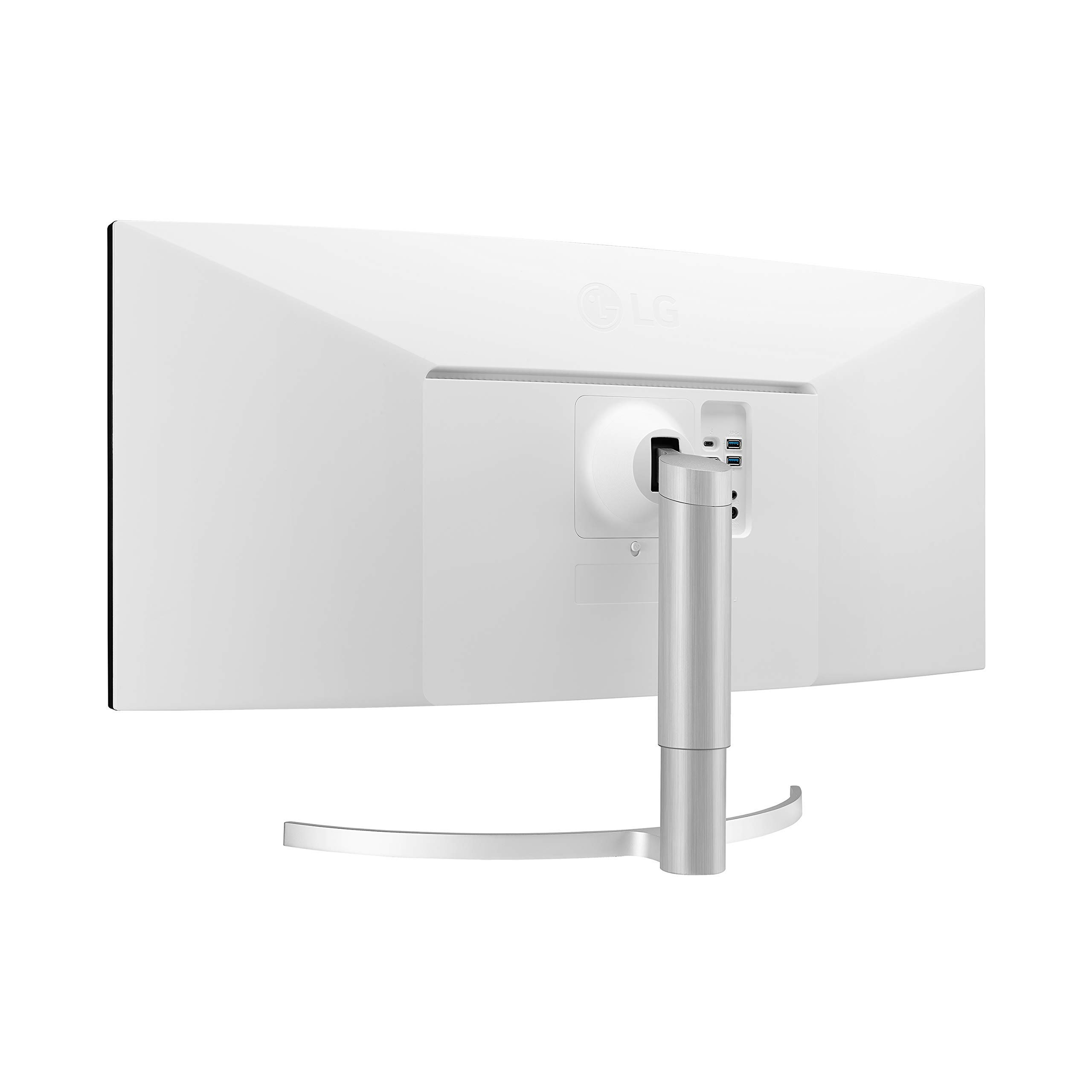 LG 38WN95C-W 38-Inch Curved UltraWide QHD+ 3840x1600 NVIDIA G-SYNC Compatible Nano IPS 144 Hz Refresh Rate and 1 ms Response Time Gaming Monitor with Thunderbolt 3 Connectivity (Renewed)