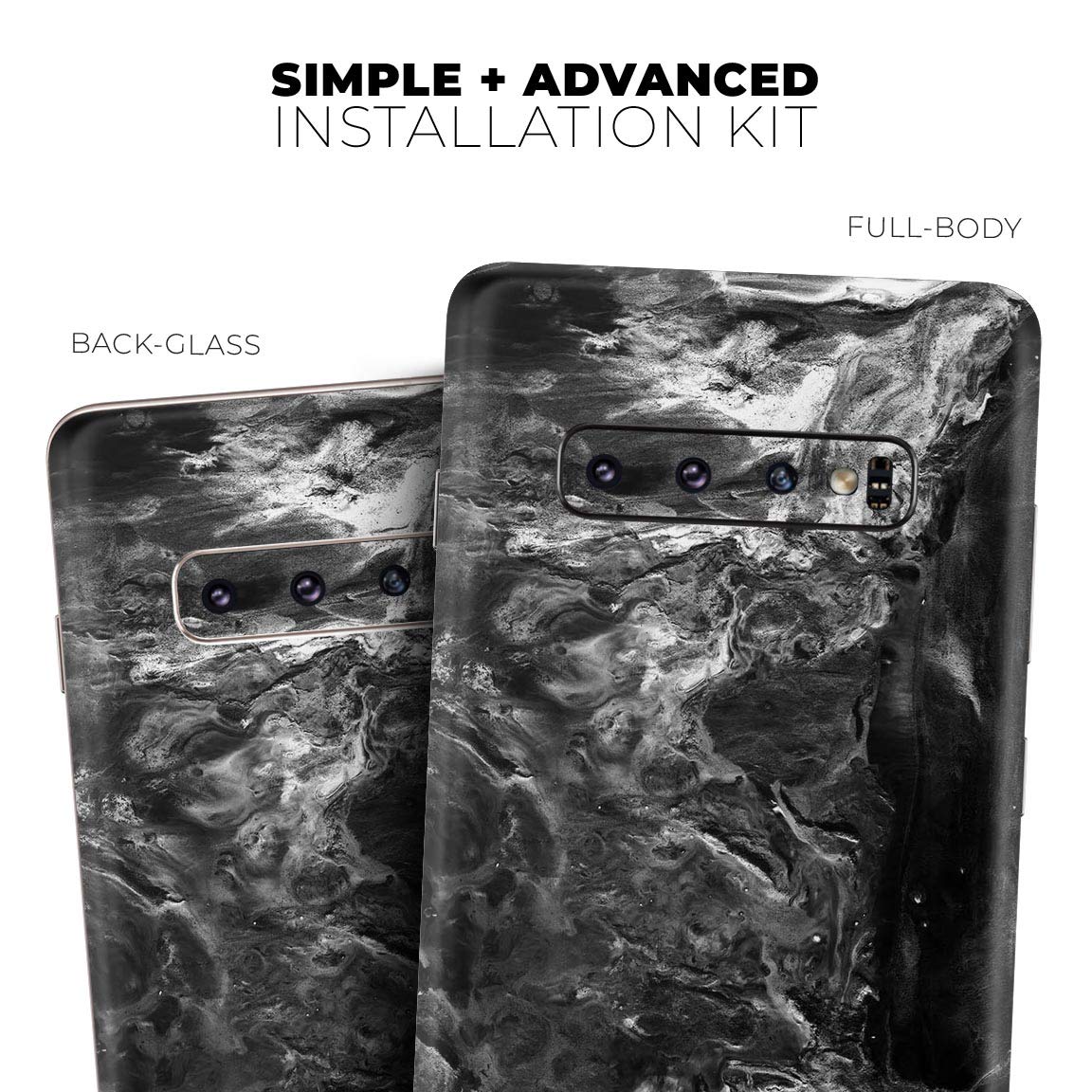 DesignSkinz Liquid Abstract Paint V54 Protective Vinyl Decal Wrap Skin Cover Compatible with The Samsung Galaxy S20 (Screen Trim & Back Glass Skin)