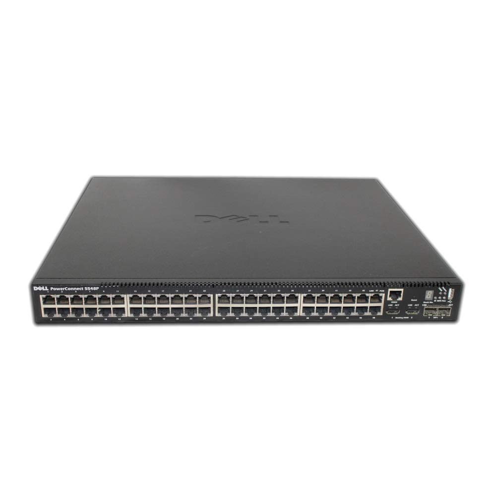 Dell PowerConnect 5548P 48P 1GbE PoE 2P 10GbE SFP Switch PC5548P (Renewed)