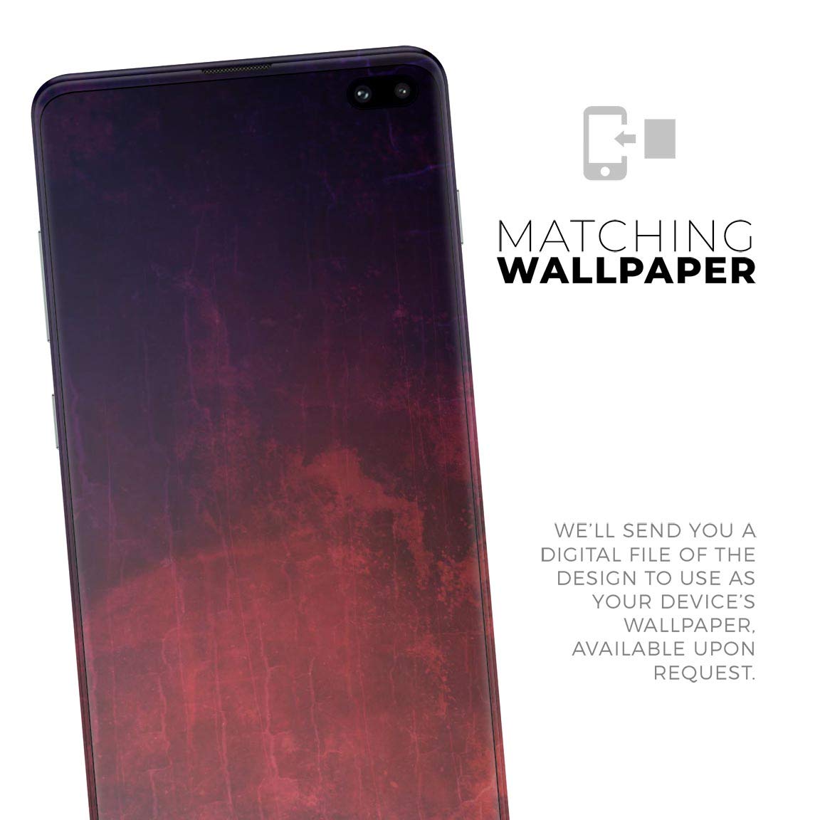 DesignSkinz Abstract Fire & Ice V16 Protective Vinyl Decal Wrap Skin Cover Compatible with The Samsung Galaxy S20 (Screen Trim & Back Glass Skin)