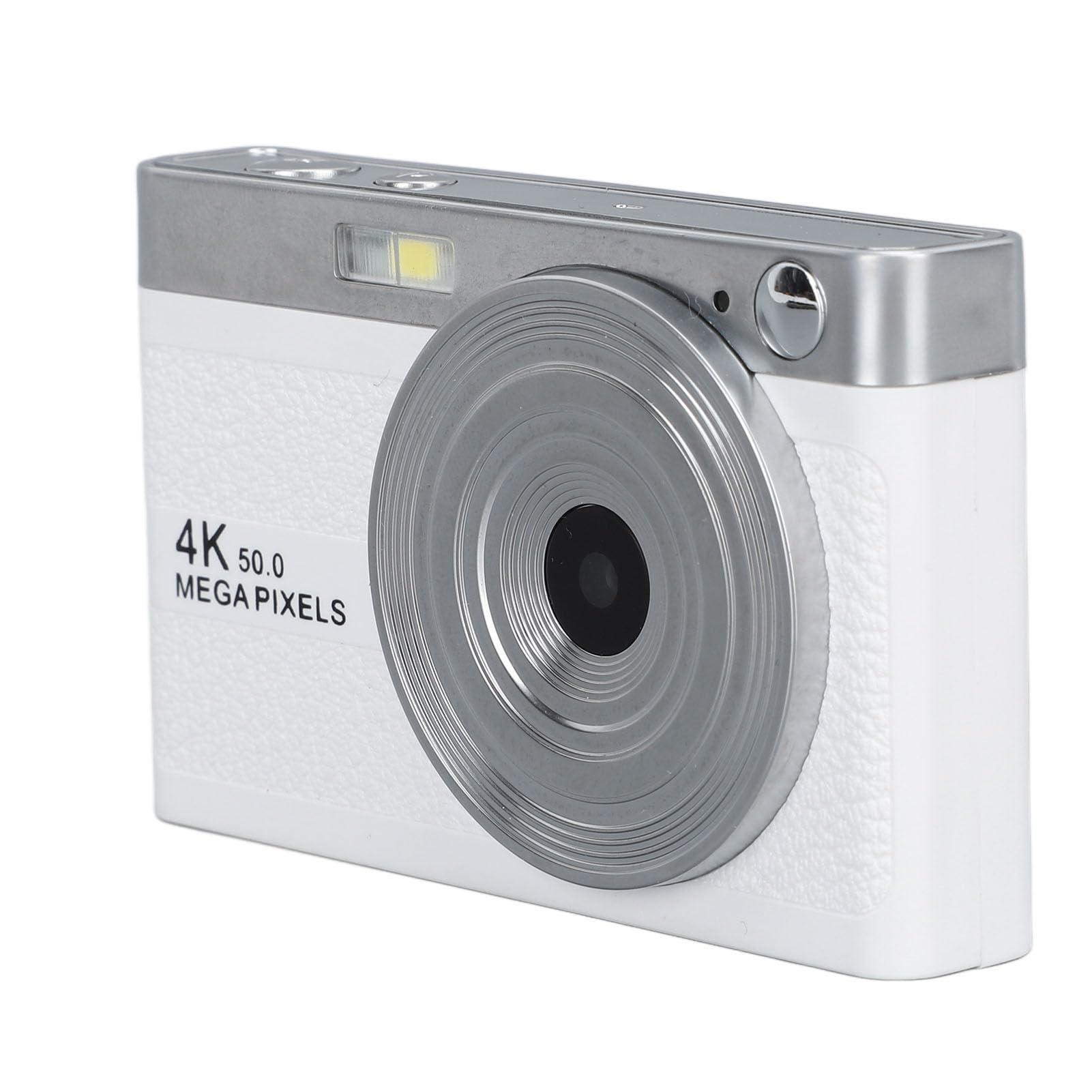 4K Digital Camera, C12 50MP 16X Digital Zoom FHD 1080P Point and Shoot Camera for Kids, Anti Shake & Autofocus Compact Vlogging Camera with Fill Light, 750Mah Rechargeable