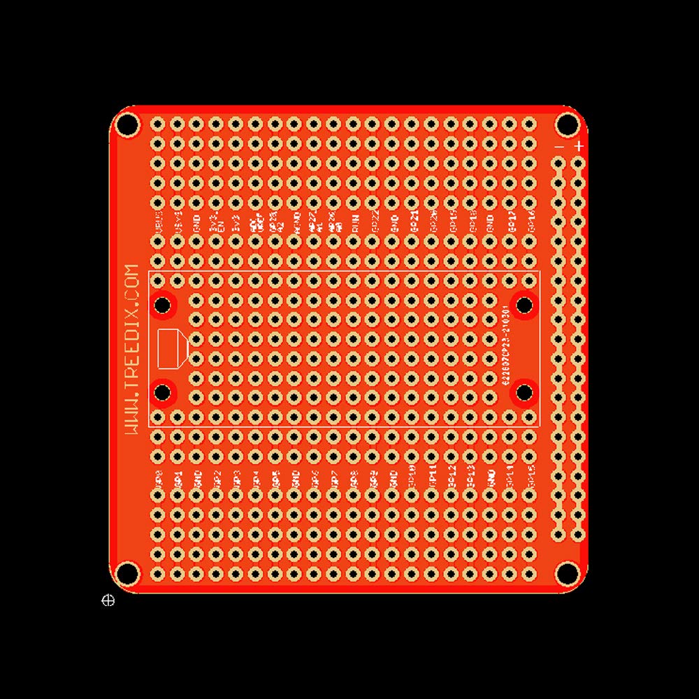 Treeidx 3pcs Expansion Board Breadboard Gold Plated Finish Proto Board PCB Compatible with Raspberry PI PICO