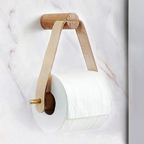 Funerom Wooden Vintage Design Toilet Paper Roll Holder - Wall Mounted Toilet Tissue HolderĀ - with Screws