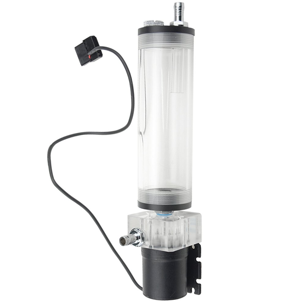 BXQINLENX 600L/H 19W DC12V CPU Cooling Heat Exchanger Water Pump Tank 186 ml CO2 Cooler