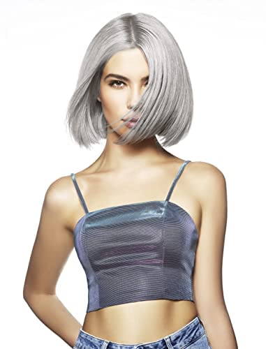 Colour Freedom Metallic Permanent Silver Conditioning Hair Dye. Infused with Shea Butter and Argan Oil for Ultra Glossy Conditioned Hair. 100% grey coverage. By Knight & Wilson. (Silver Blonde)