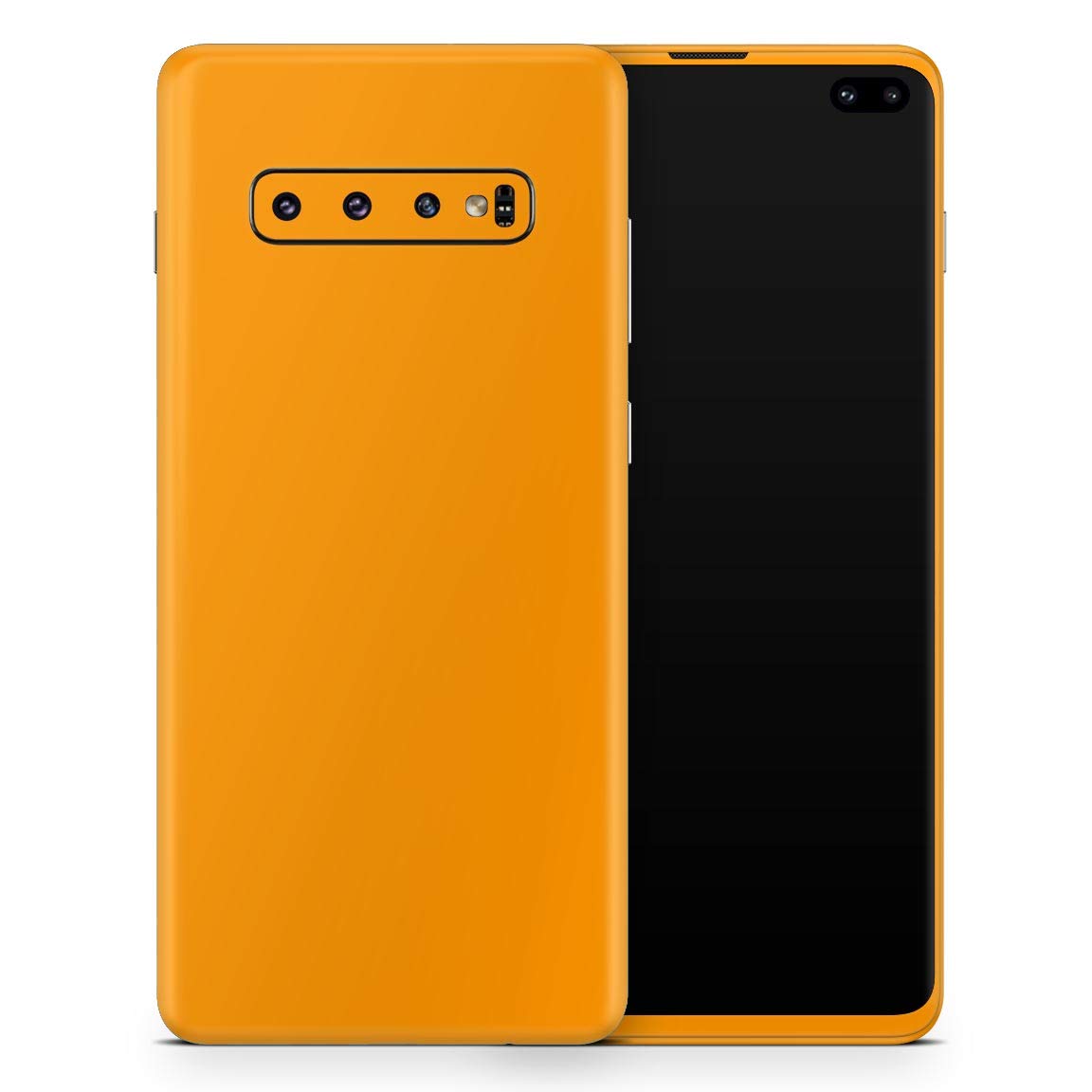 DesignSkinz Solid Orange Protective Vinyl Decal Wrap Skin Cover Compatible with The Samsung Galaxy S20 (Screen Trim & Back Glass Skin)
