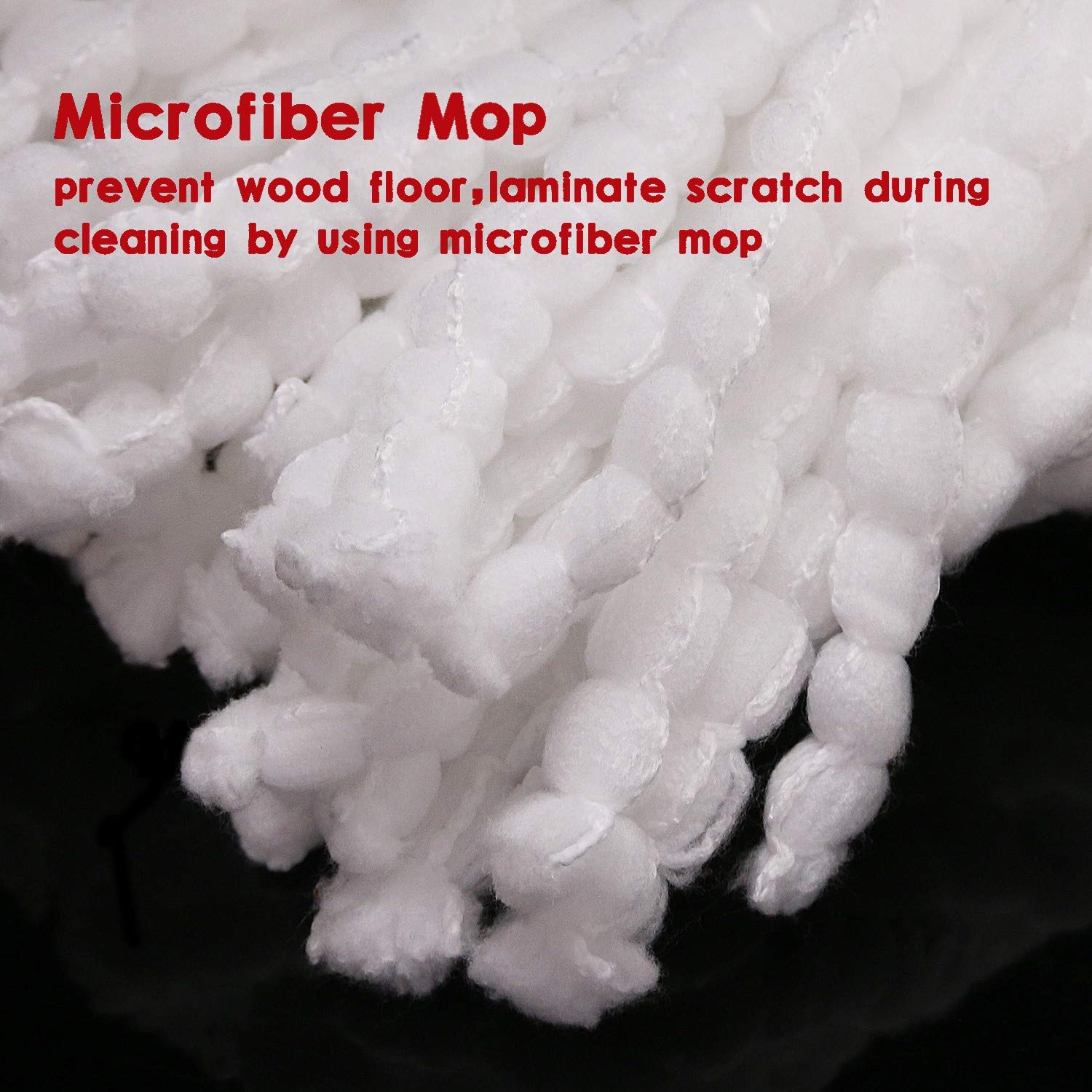 6 Pack Mop Replacement Heads for Spin Mop, Microfiber Spin Mop Refills, Easy Cleaning Mop Head Replacement