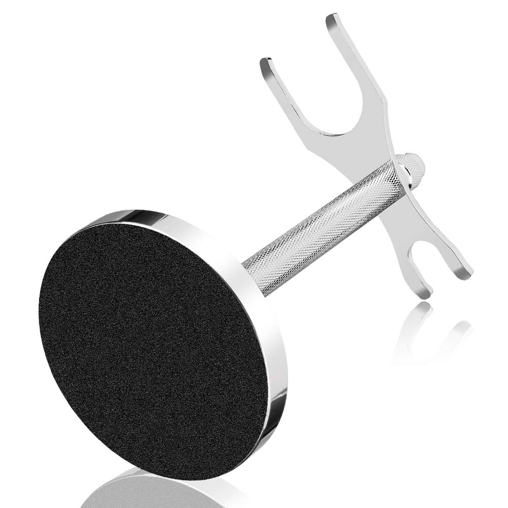 CHARMMAN Safety Razor and Shaving Brush Stand, Extra Wide Openings, Wider Base, Manly Look