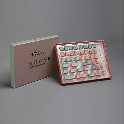 Akko Novelty Keycaps Set, 9009 Theme Retro R2 Industrial Style OEM Profile PBT Sublimation Including 1.75u Shift Keys for 84/68 Layout Mechanical Keyboards