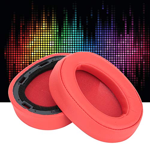 Red Earphone Cover Replacement Ear Pads Cover Headset Cushion for Sony MDR 100ABN WH H900N Headphone Red