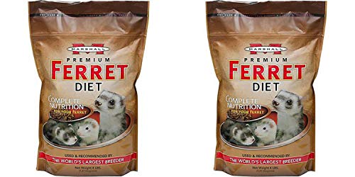 Marshall Premium Ferret Diet Food, 4 Pound, 2 Pack