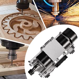 500W CNC Router Machine, 4540 CNC Router Machine with 500W Spindle 3-Axis Desktop CNC Machine for Woodworking Metal Acrylic MDF Nylon Carving Cutting Engraving Mill(Working Area430x390x22mm)