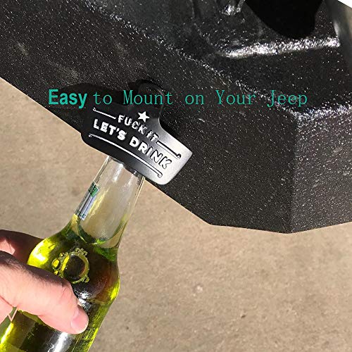 Bottle Opener Wall Mounted, Christmas Funny Wall Mount Bottle Opener for Men Dad Beer Lovers,Novelty Birthday Fathers Day with Mounting Screws Wall Anchors(1 Pack)