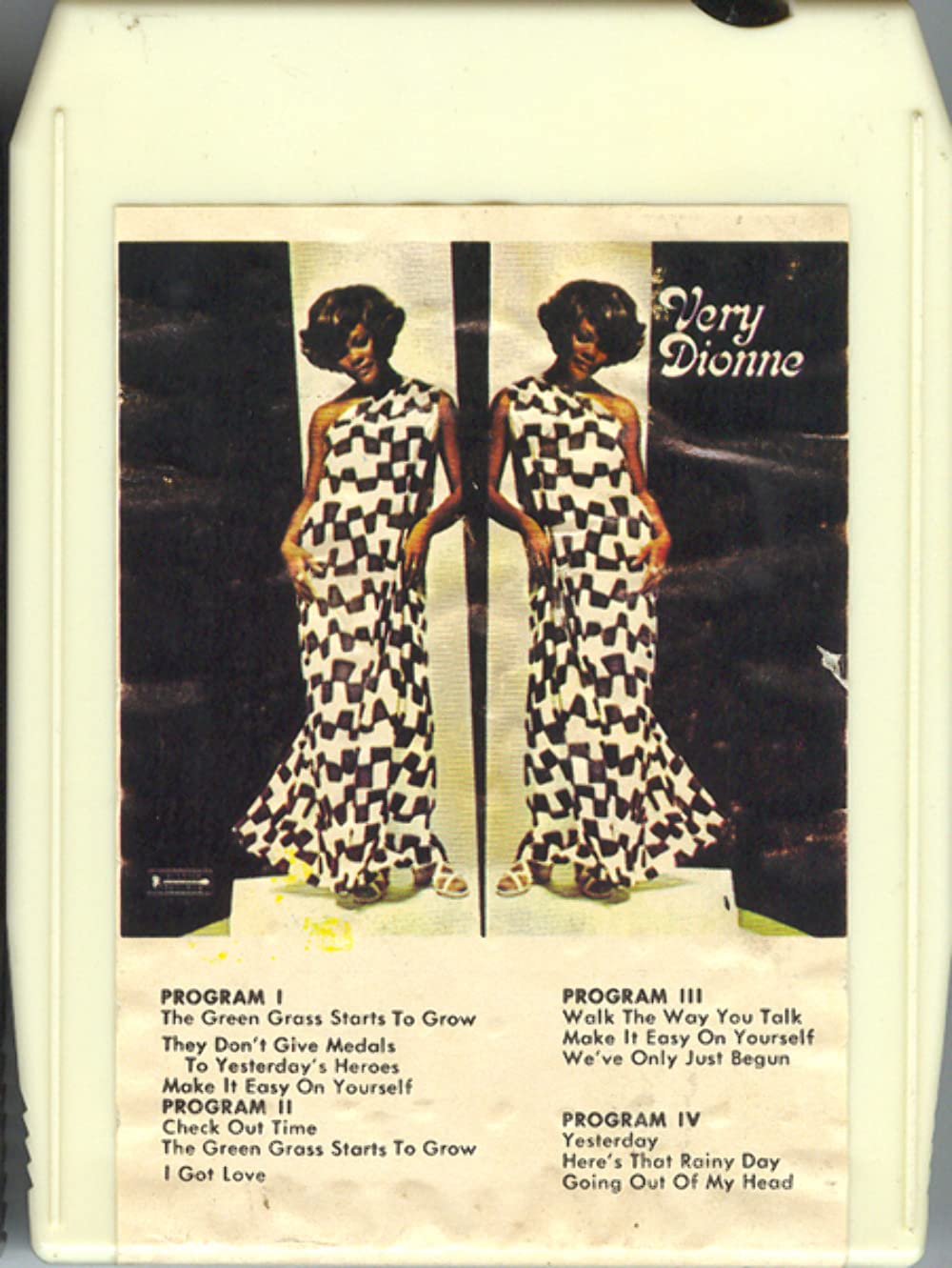 Dionne Warwick: Very Dionne -10654 8 Track Tape