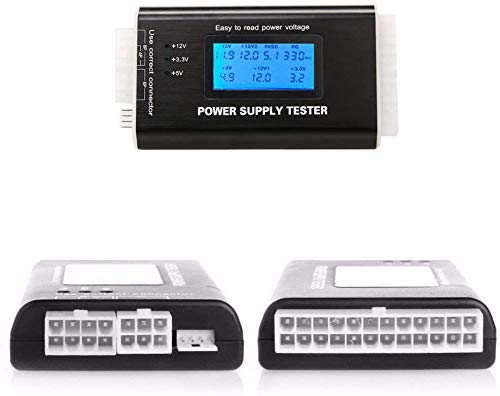 LinsyRC 20/24 Pin ATX Computer PC Power Supply Tester ATX BTX ITX SATA PCI-E HDD BYI Connectors LCD Screen Display