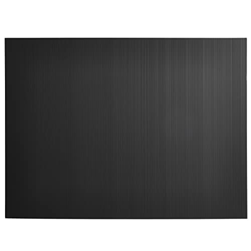 8-Pack Corrugated Plastic Yard Signs, 18x24 Outdoor Poster Board for Garage and Estate Sale, Happy Birthday, Moving, Lawn, Open House Supplies, Arts & Crafts, 4mm Thick Sheets Blank Surface (Black)