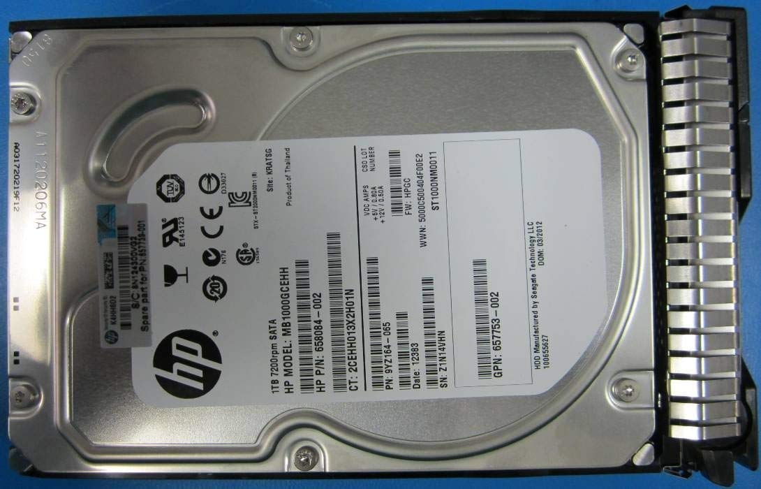 HP 657739-001 1TB 6G SATA 7.2K 3.5IN SC MDL HDD - 657750-B21