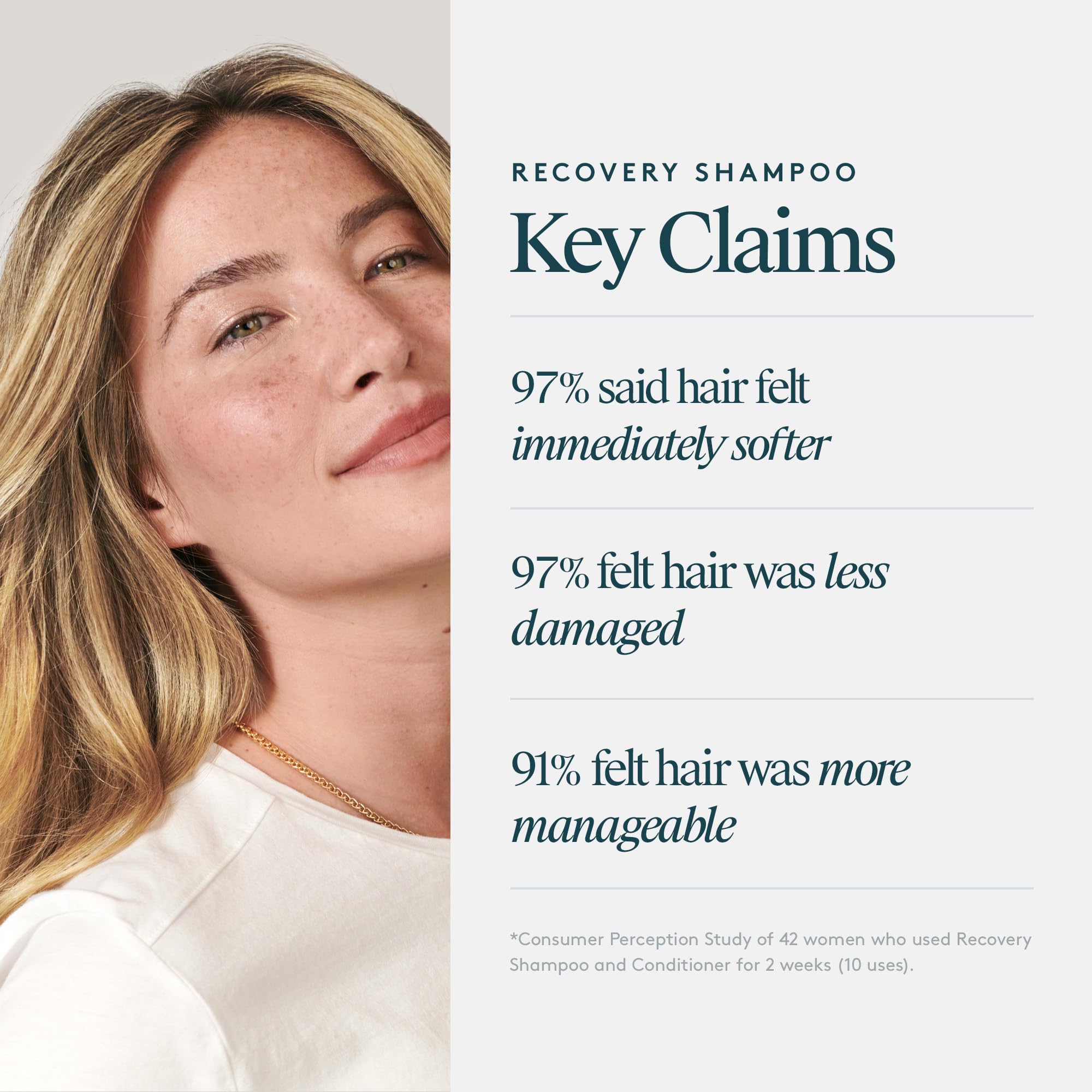 Virtue Recovery Sulfate Free Shampoo with Keratin and Baobab Seed Oil for Damaged Hair, Color Safe