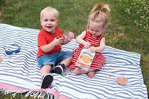 Sprout Organic Baby Food, Stage 4 Toddler Snacks, Apple Carrot Cinnamon Wafflez, Single Serve Waffles 5 Count(Pack of 10)
