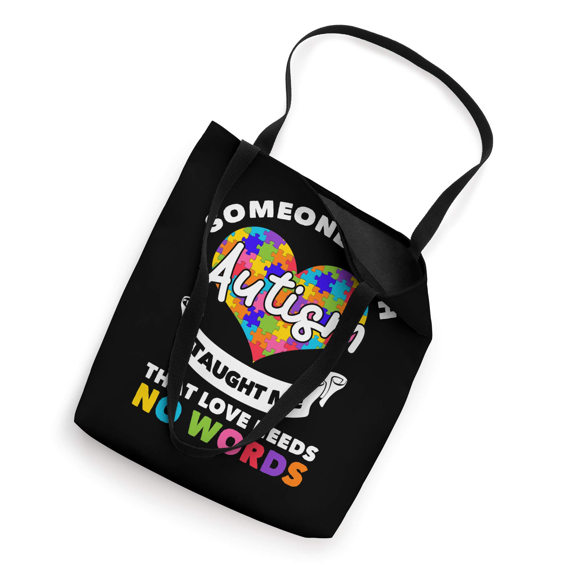 Love Needs No Words Autism Awareness Autism Moms Gift Tote Bag