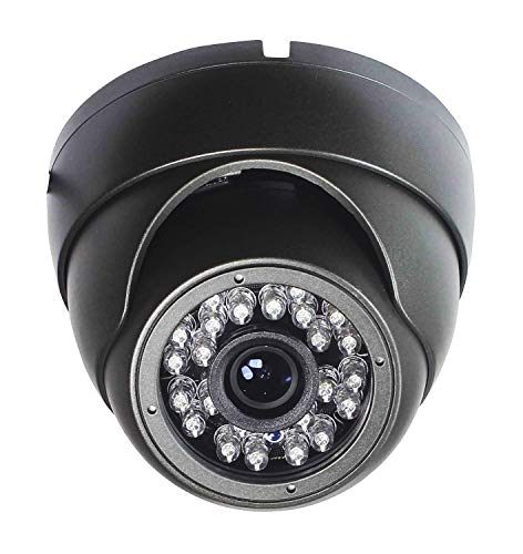Sinis Security 5MP 4MP TVI Analog Security Dome Camera, 3.6mm Lens, 80Ft Night Vision, Outdoor Weatherproof, Grey Full Metal Housing, Default TVI 4MP 30fps
