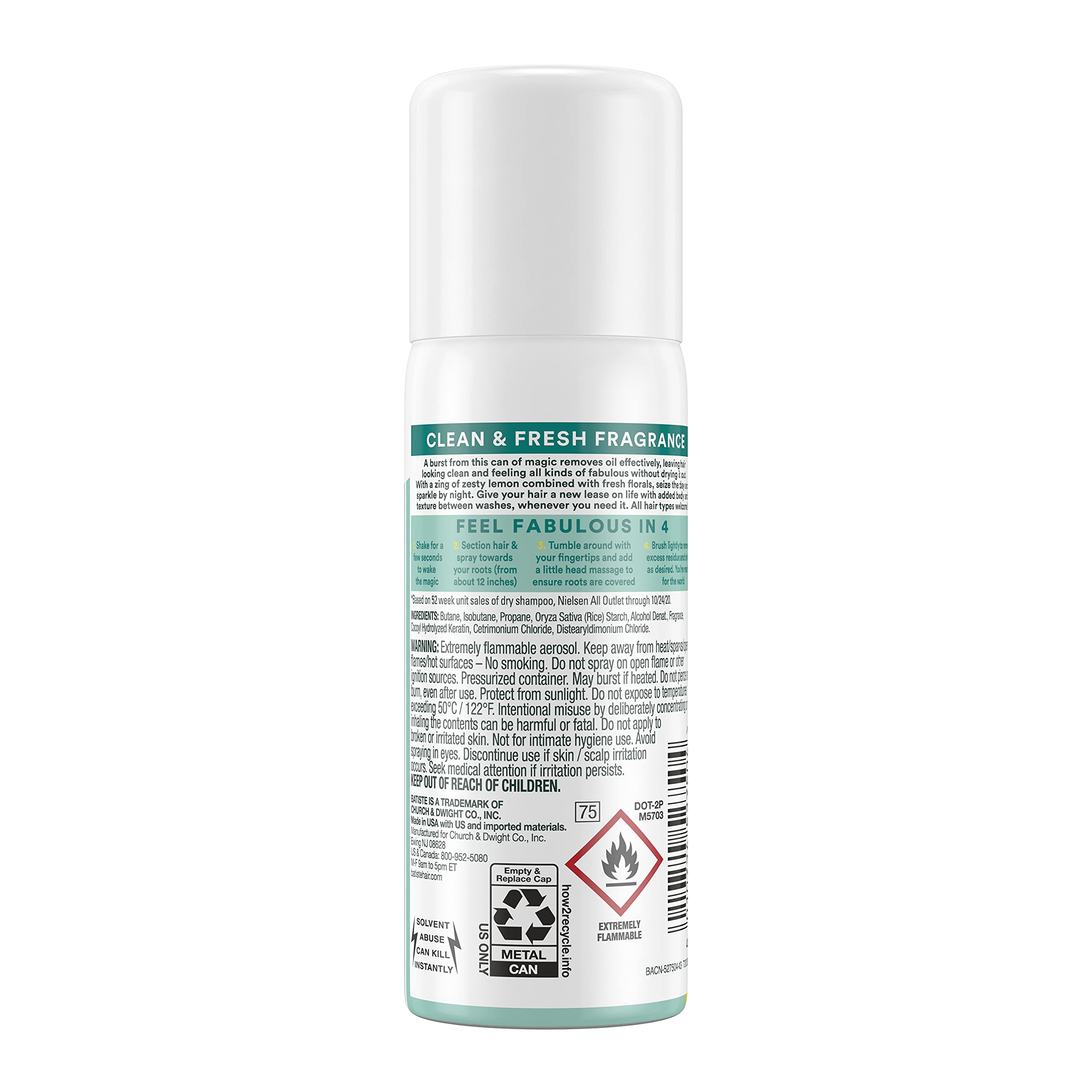 Batiste Dry Shampoo, Original, 1.6 Fluid Ounce