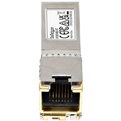 StarTech.com HPE 813874-B21 Compatible SFP+ Module - 10GBASE-T - SFP to RJ45 Cat6/Cat5e - 10GE Gigabit Ethernet SFP+ - RJ-45 30m - HPE BladeSystem, c-Class (813874B21ST)