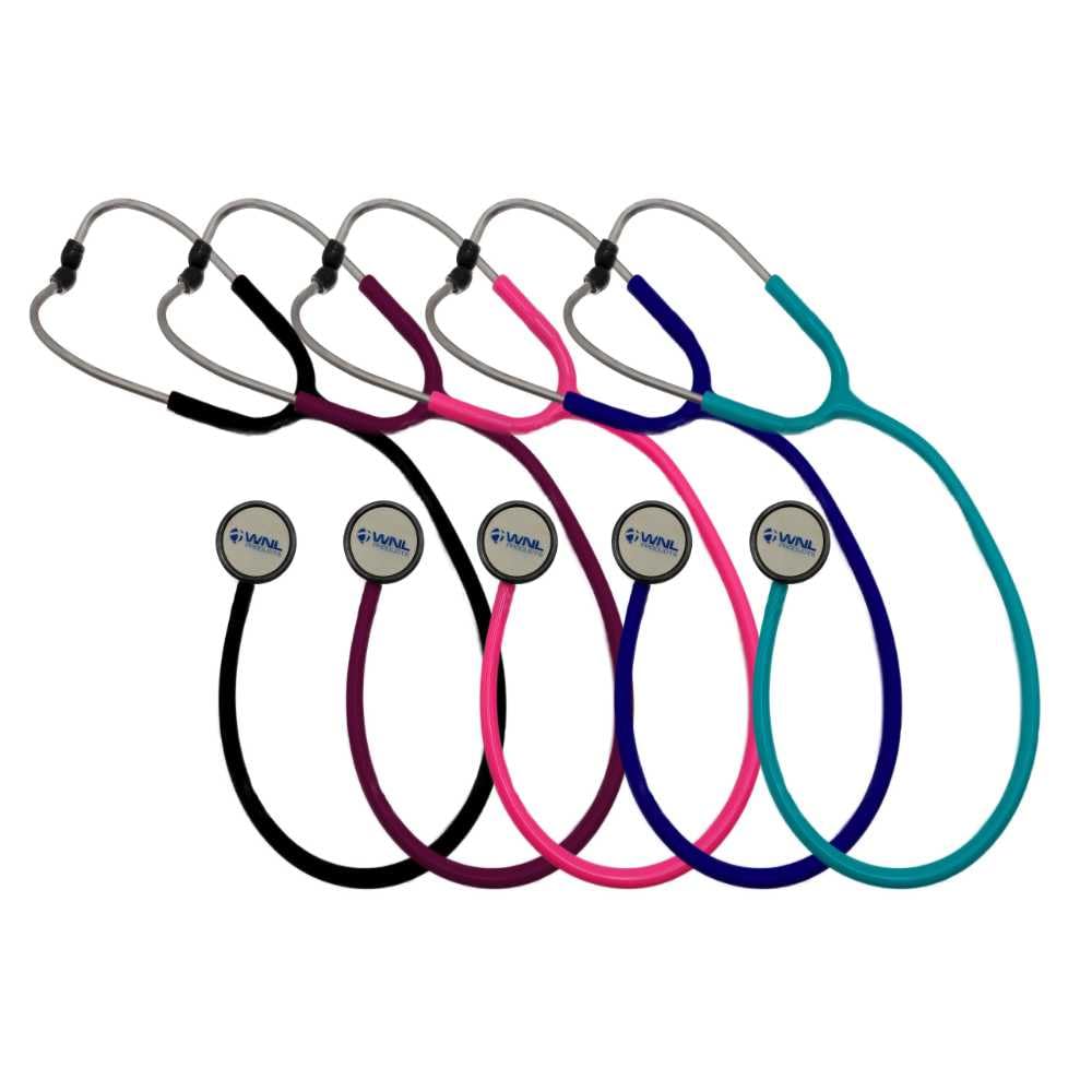 WNL Products STE100-TEAL Stethoscope, Dual Head Lightweight Classic Monitoring Scope, 28 Inch - Teal